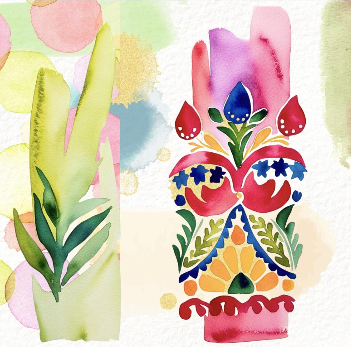 Polish Folk-inspired Designs to Trace and Transform. Reverse Coloring ...