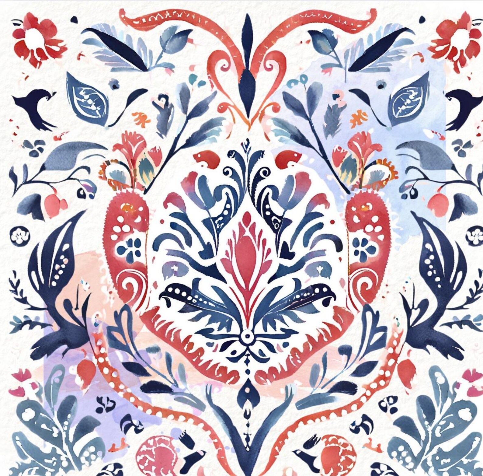Polish Folk-inspired Designs to Trace and Transform. Reverse Coloring ...