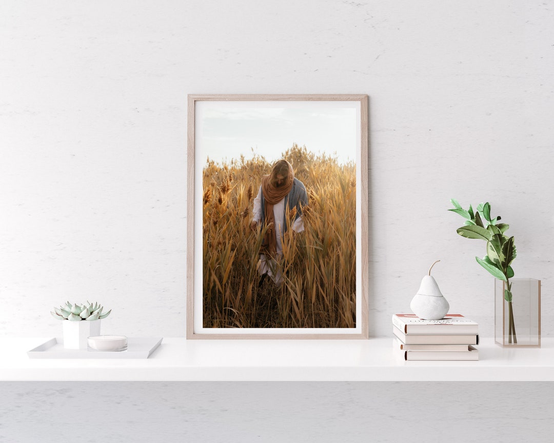 Jesus Faceless Wall Art Neutral Christian Wall Decor Nursery Minimalist ...