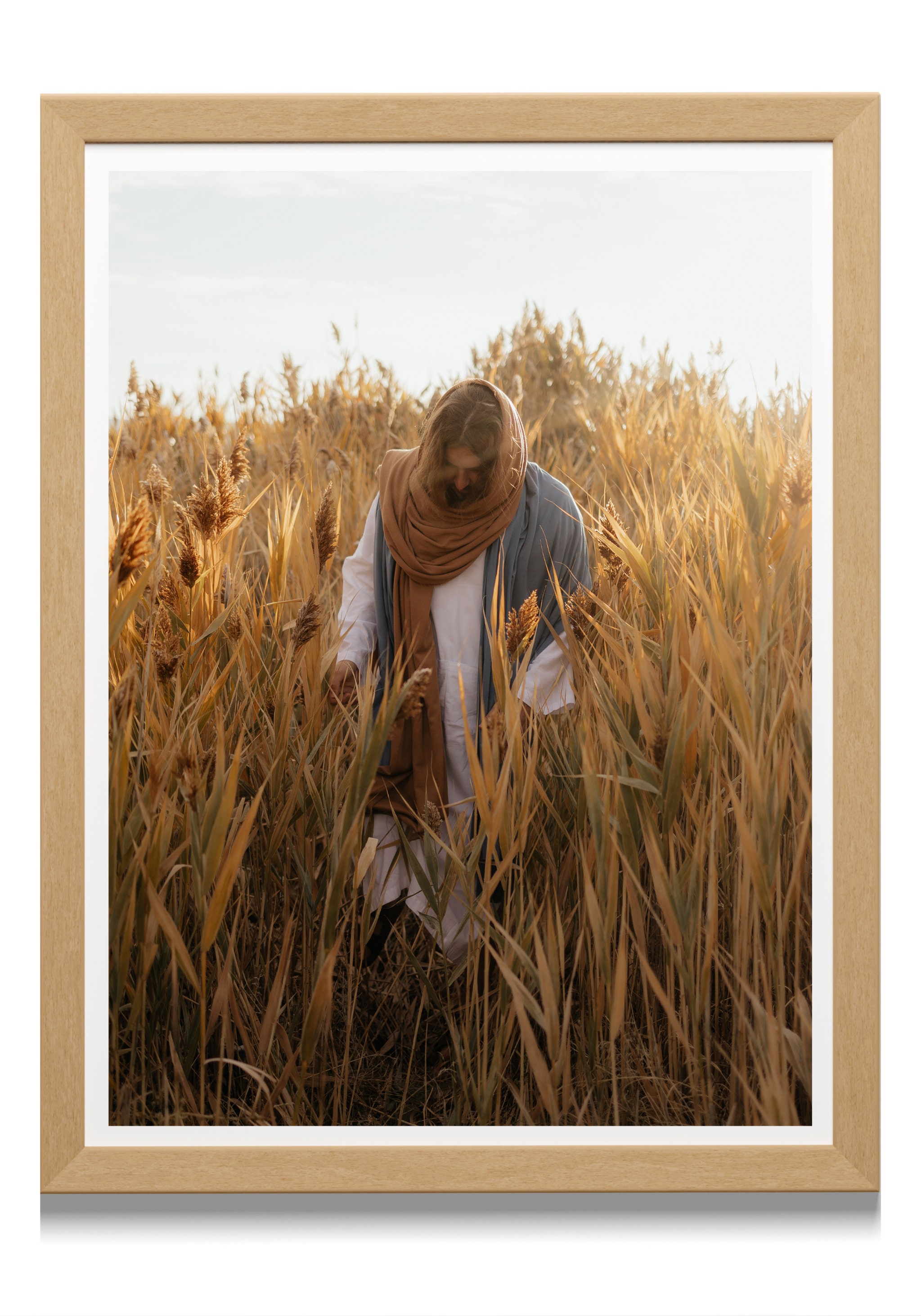 Jesus Faceless Wall Art Neutral Christian Wall Decor Nursery Minimalist ...