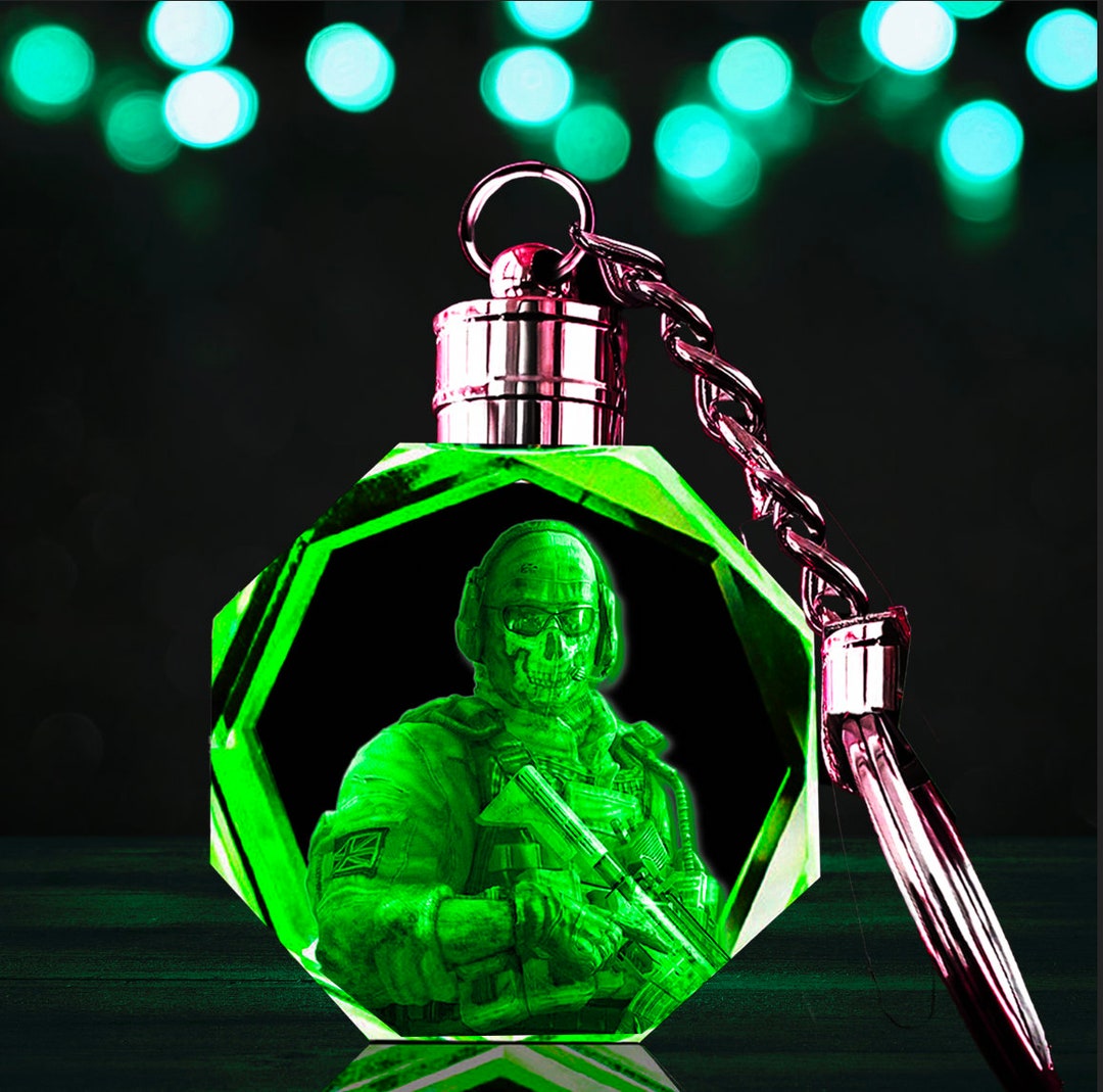 Custom and Personalized Simon Ghost Riley Keychain LED Color - Etsy