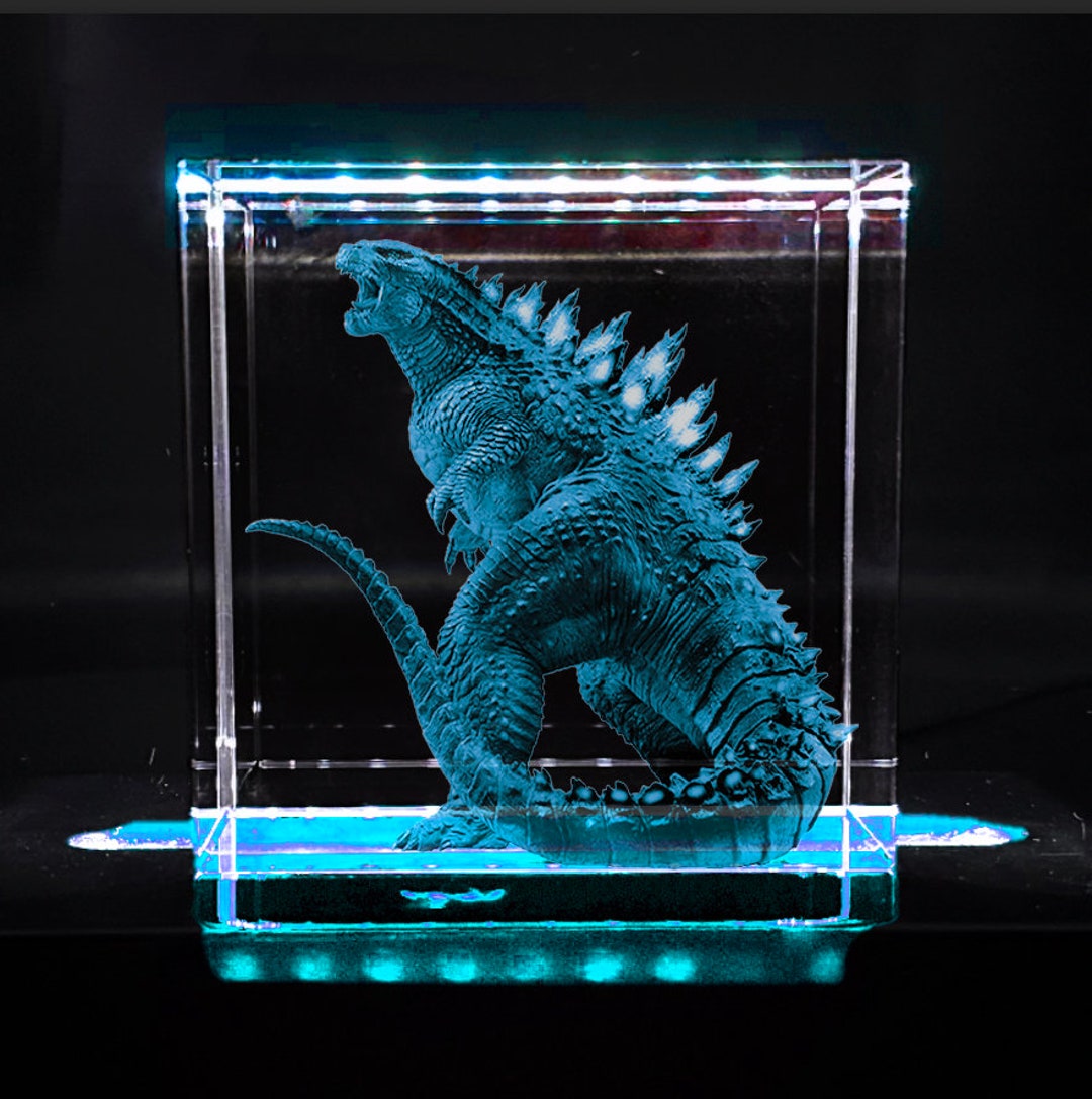 Godzilla Custom & Personalized 3D Laser Engraved Color Changing Game ...
