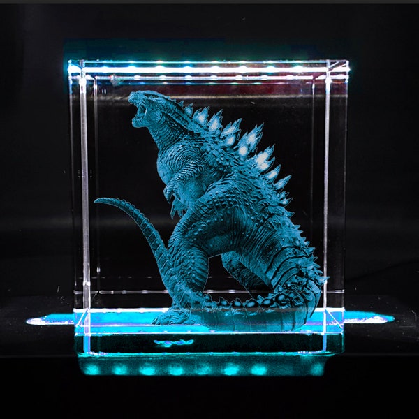 Godzilla Lamp - Etsy