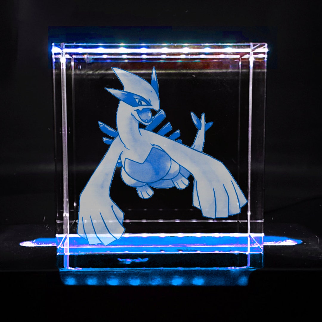 Custom Silver Version Lugia 3D Laser Engraved Color - Etsy