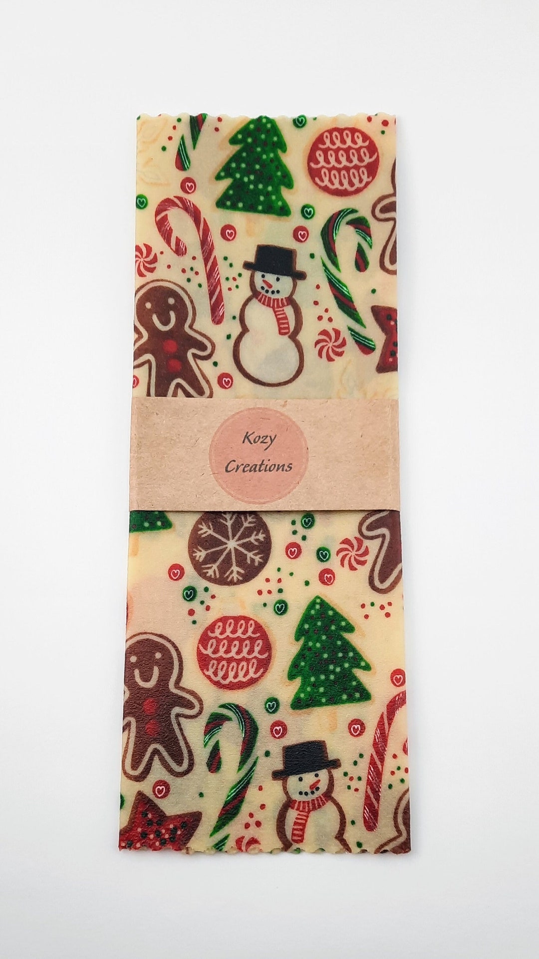 Christmas Cookies Beeswax Wrap - Etsy