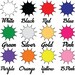 Custom DTF Glitter Effect Metallic Neon Rainbow Iron-on Transfer for ...