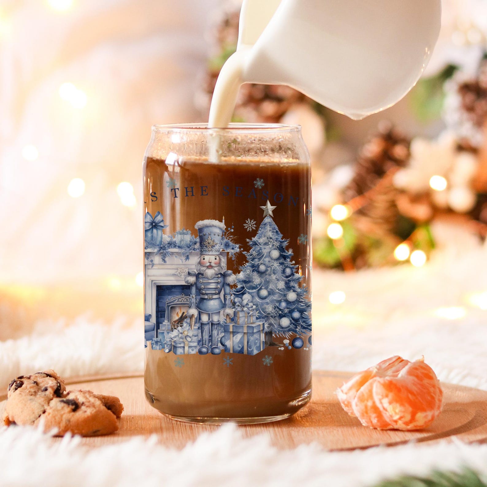 Nutcracker Christmas Glass Cup, Christmas Ballet Tumbler Gift, Ballet ...
