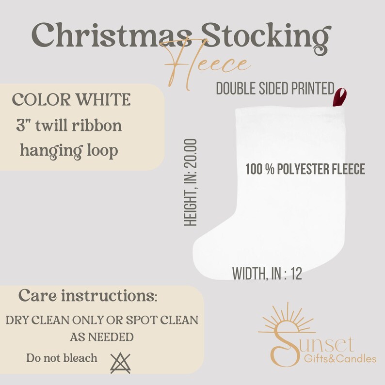 Elegant Nordic Christmas Stocking Scandinavian Xmas Gift Norwegian ...