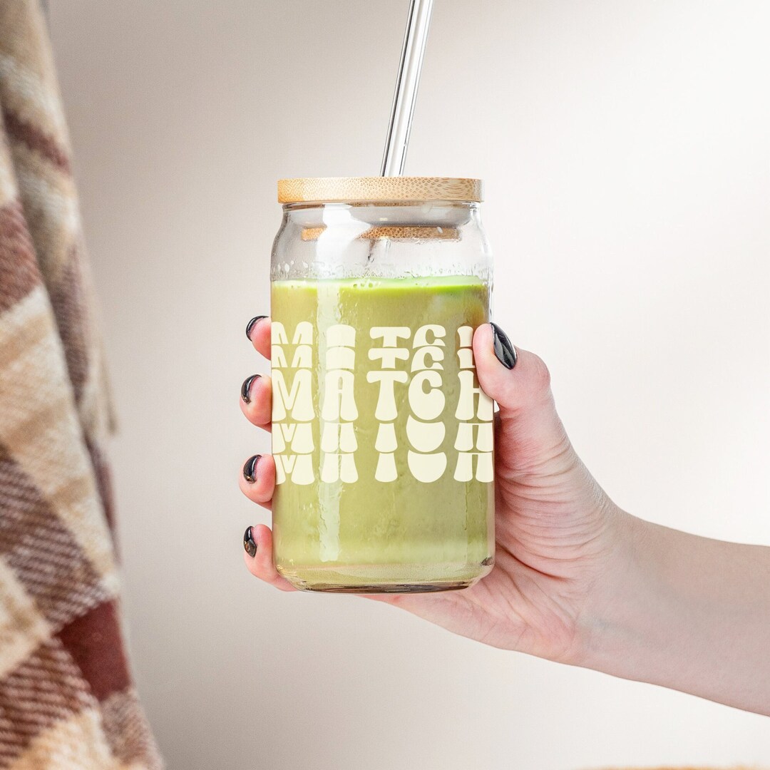 Matcha Glass Soda Can, Matcha Lovers Gift, Matcha Tumbler, Matcha Latte ...