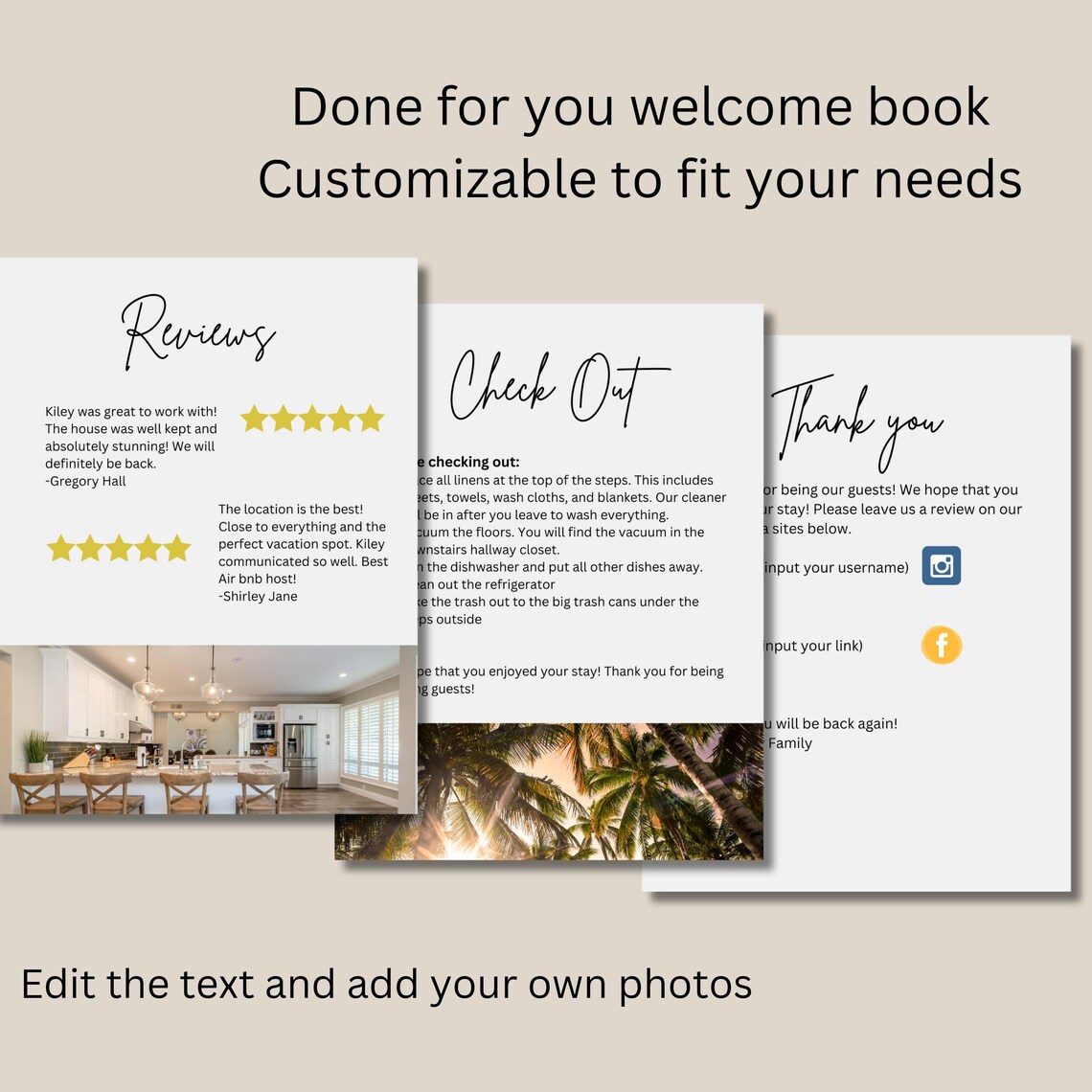 Airbnb Welcome Book Template Vrbo Super Host Booklet Guest Book ...