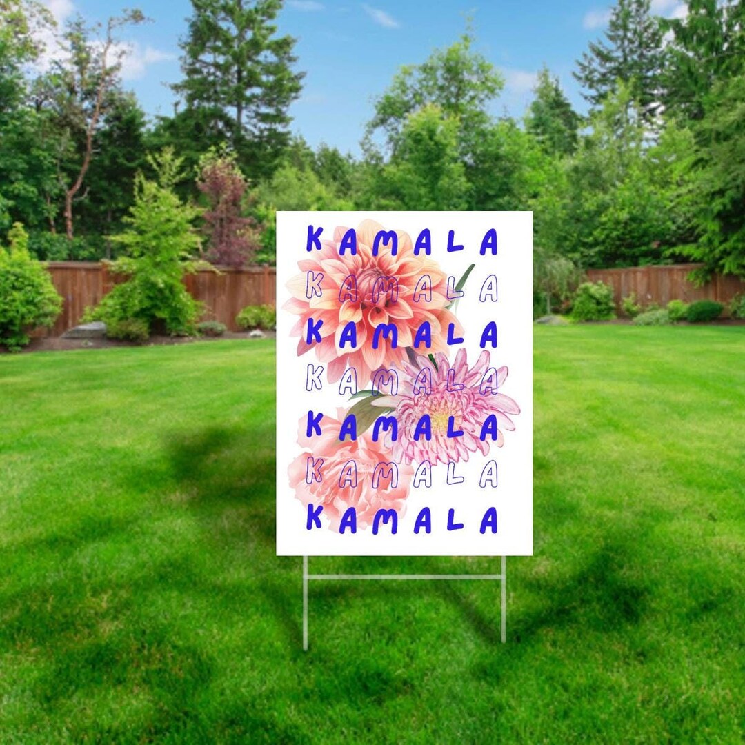 Kamala Harris 2024 Yard Sign Bold, Weatherproof Political Campaign Sign ...