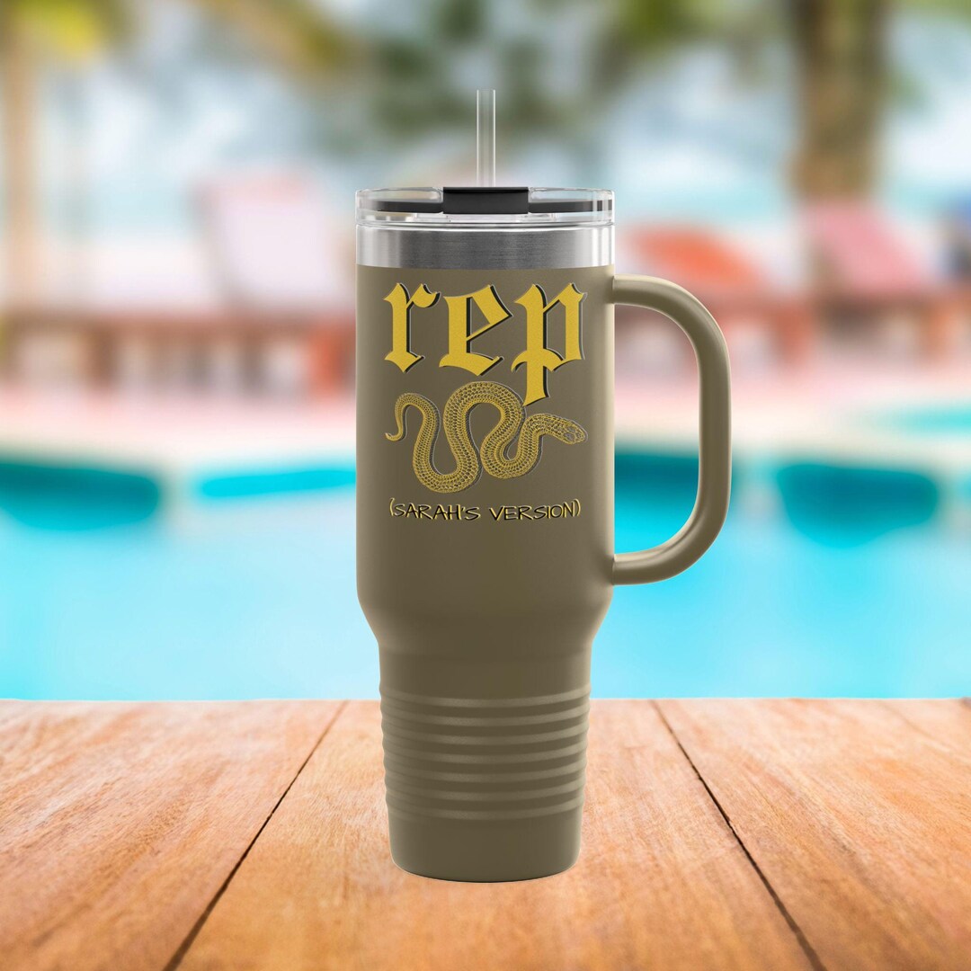 Personalized Reputation Travel Mug, Rep Snake Design, Custom Name's ...