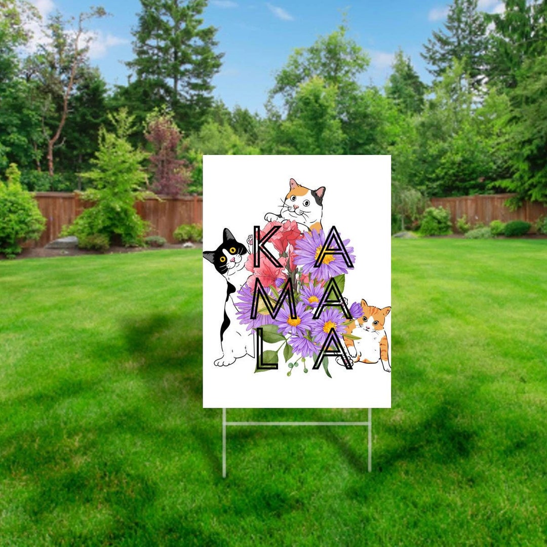 Kamala Harris 2024 Yard Sign Bold, Weatherproof Political Campaign Sign ...