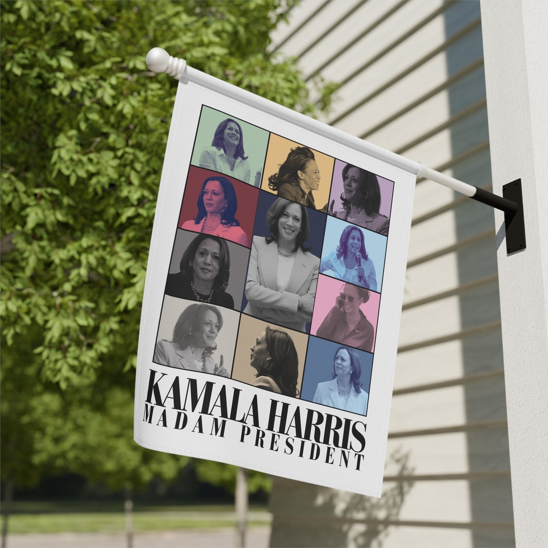 Kamala Harris Eras Tour Style Flag Banner Garden & House Banner Hangers ...
