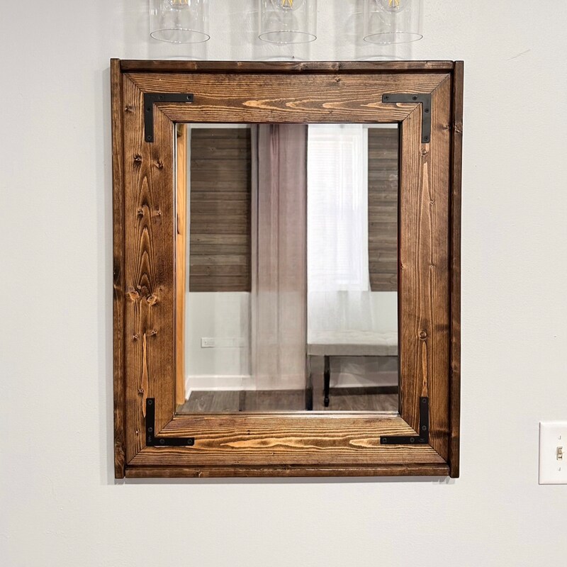 Rustic Mirror - Etsy