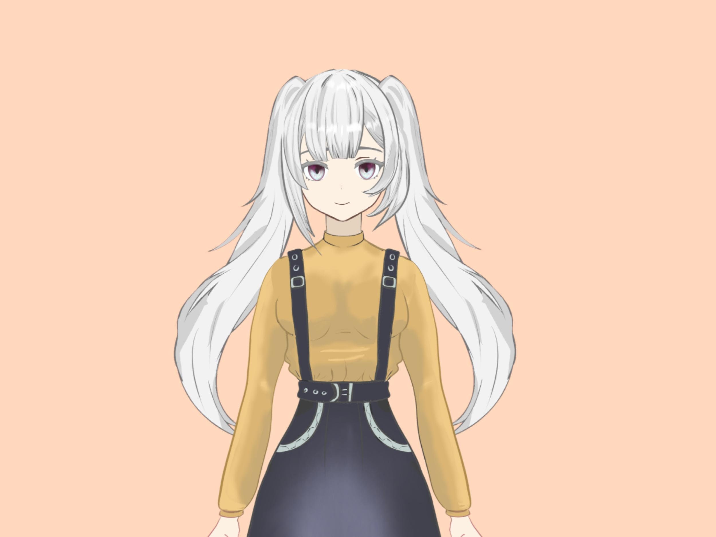 PACK 2 Full Body Premade Vtuber Model, Live 2d Vtuber Model Anime Cute ...