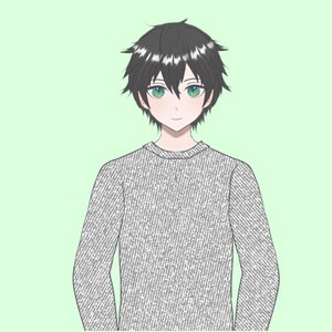 Premade Vtuber Model, Live 2d Vtuber Model Anime Cute Anime Cat Boy for ...