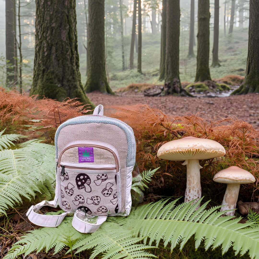RARA Natural Handmade Mini Hemp Backpack Eco-friendly Stylish Unisex ...