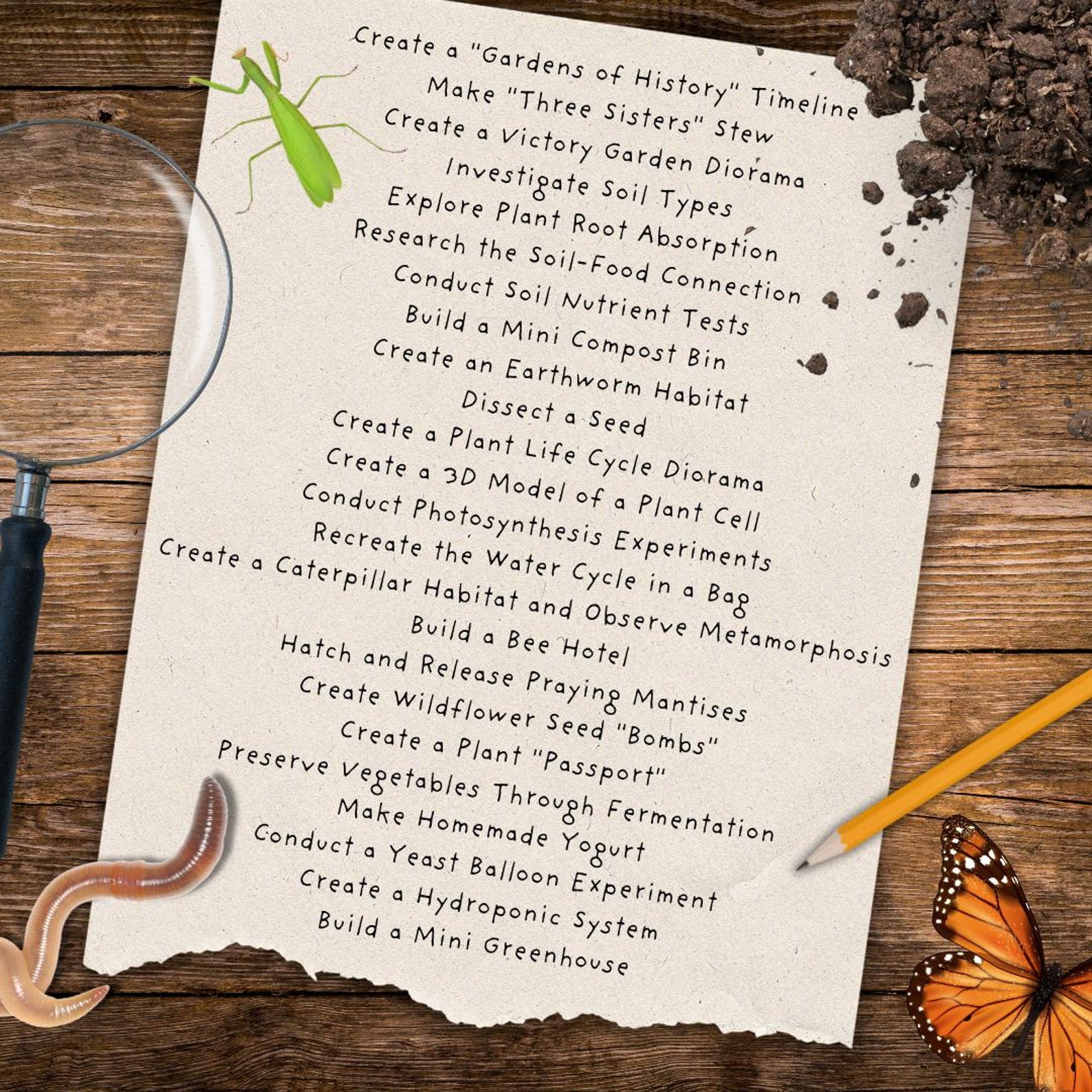 Immersive Project-based Gardening Unit Study for Families - Etsy
