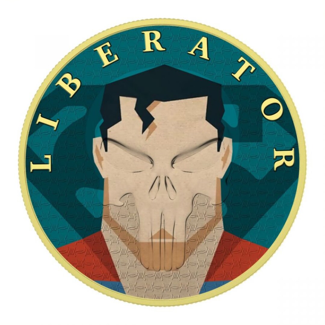 2021 the Dark Side Superman Liberator Superhero 1 Ozt .999 Silver Coin ...