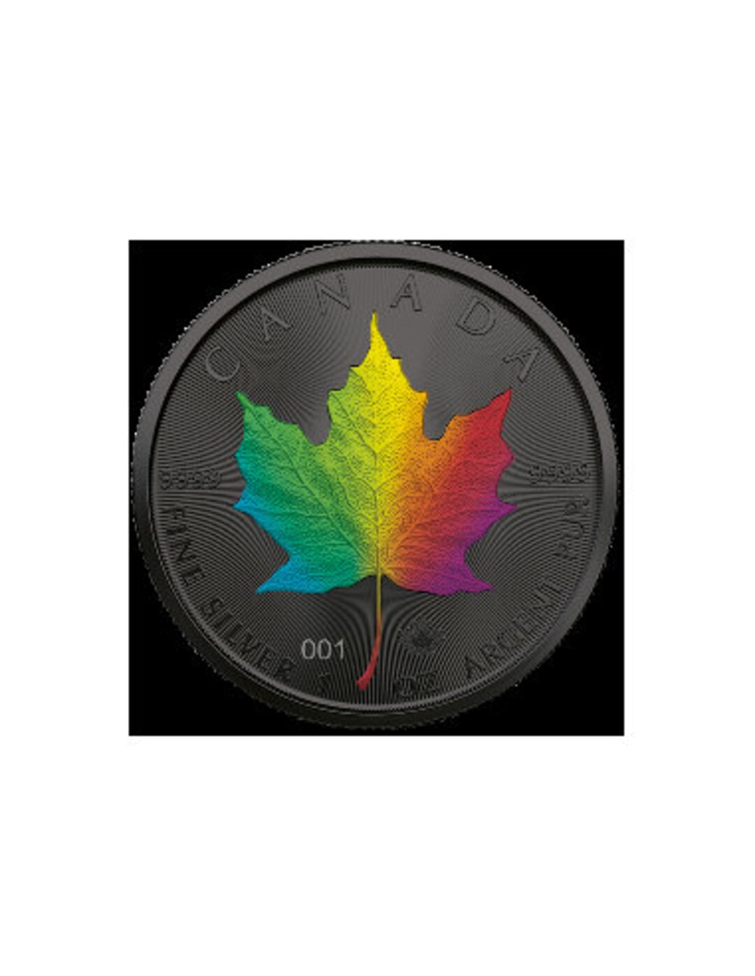 2023 Silver .999 Maple Leaf Coin Colorized Rainbow Hologram - Etsy