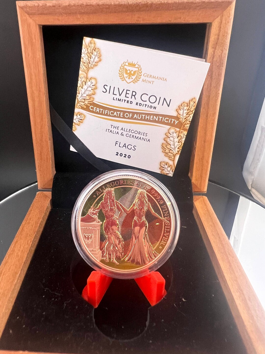 2019 Germania the Allegories Italia & Germania Flag 1oz - Etsy