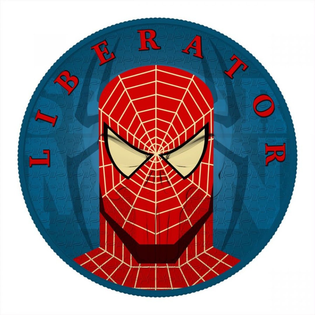 2021 the Dark Side Spiderman Liberator Superhero 1 Ozt .999 - Etsy