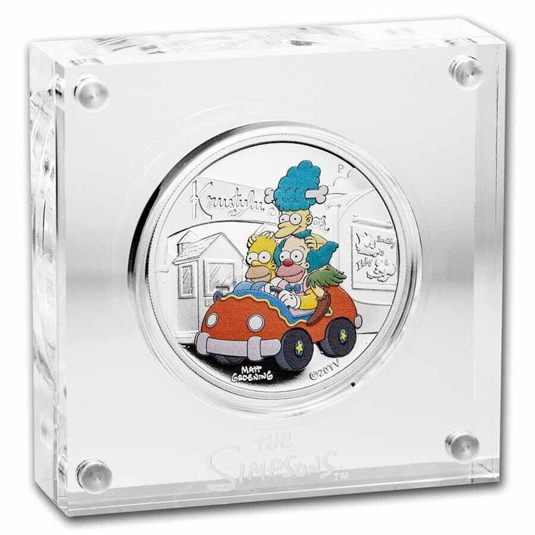 1 Oz Silver the Simpsons: Krustylu Studios Proof Coin, 2022-P Tuvalu 1 ...