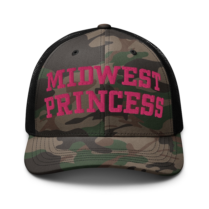 Midwest Princess Camouflage Trucker Hat - Pink - Etsy
