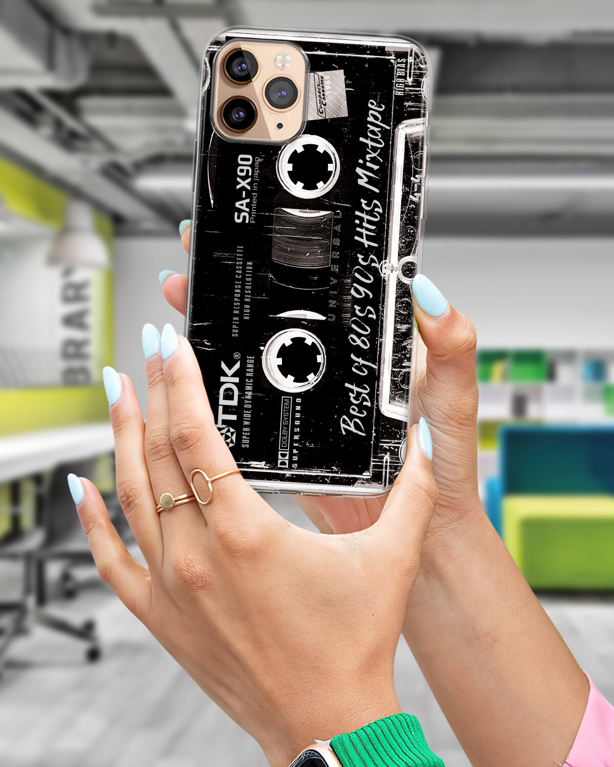 Y2K Retro Custom Mixtape Cassette Tape Phone Case, 80s 90s Nostalgia ...