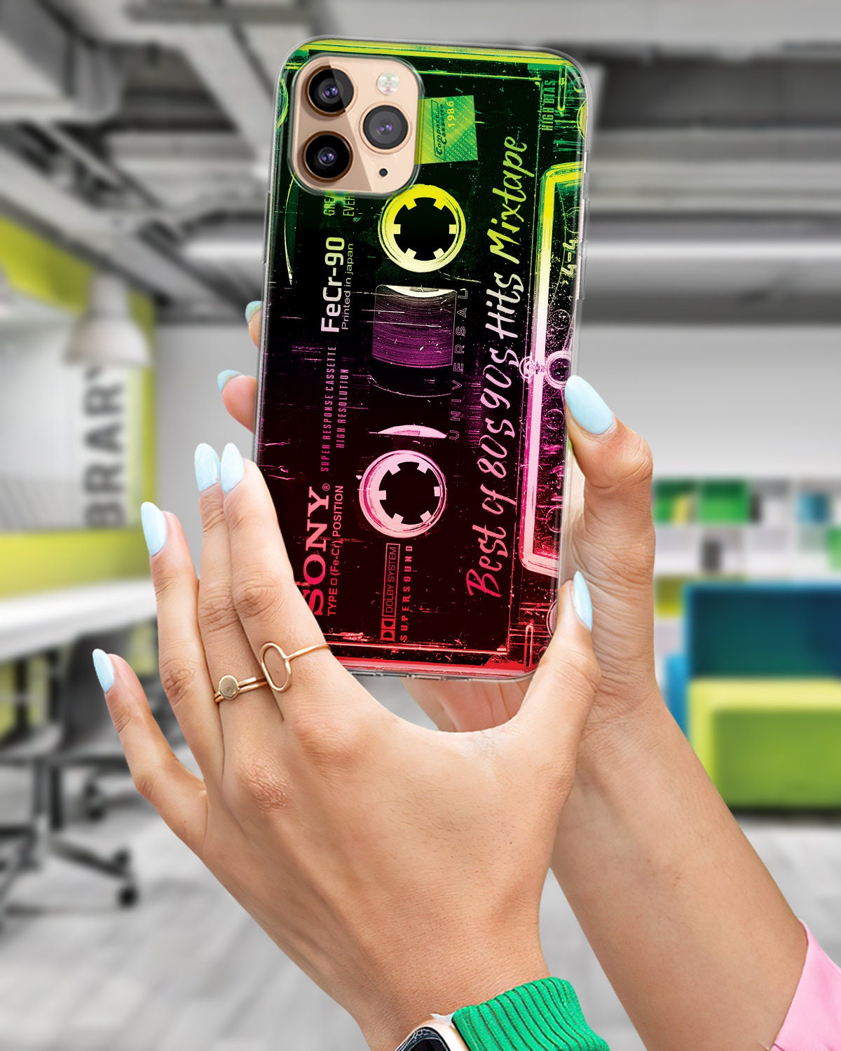 Y2K Retro Custom Mixtape Cassette Tape Phone Case, 80s 90s Nostalgia ...