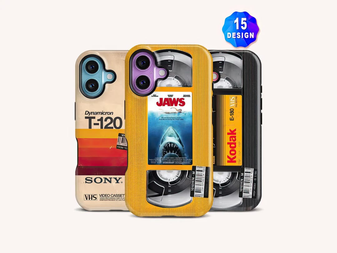Custom Retro VHS Movie Tape Magsafe Phone Case: Vintage 80s 90s Film ...