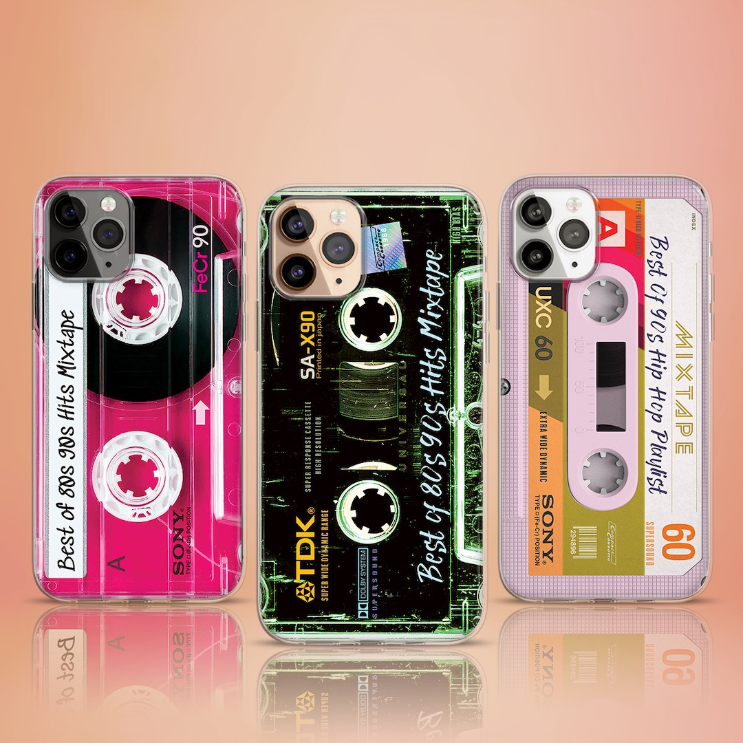Retro Vintage Custom Cassette Tape Phone Case, Nostalgia Gifts, 80s ...
