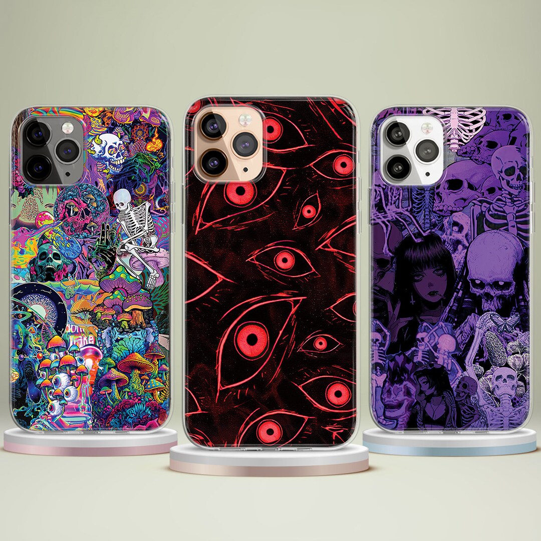 Halloween Horror Movie Eyes Scary Phone Case, iPhone 15 14 Magsafe Case ...