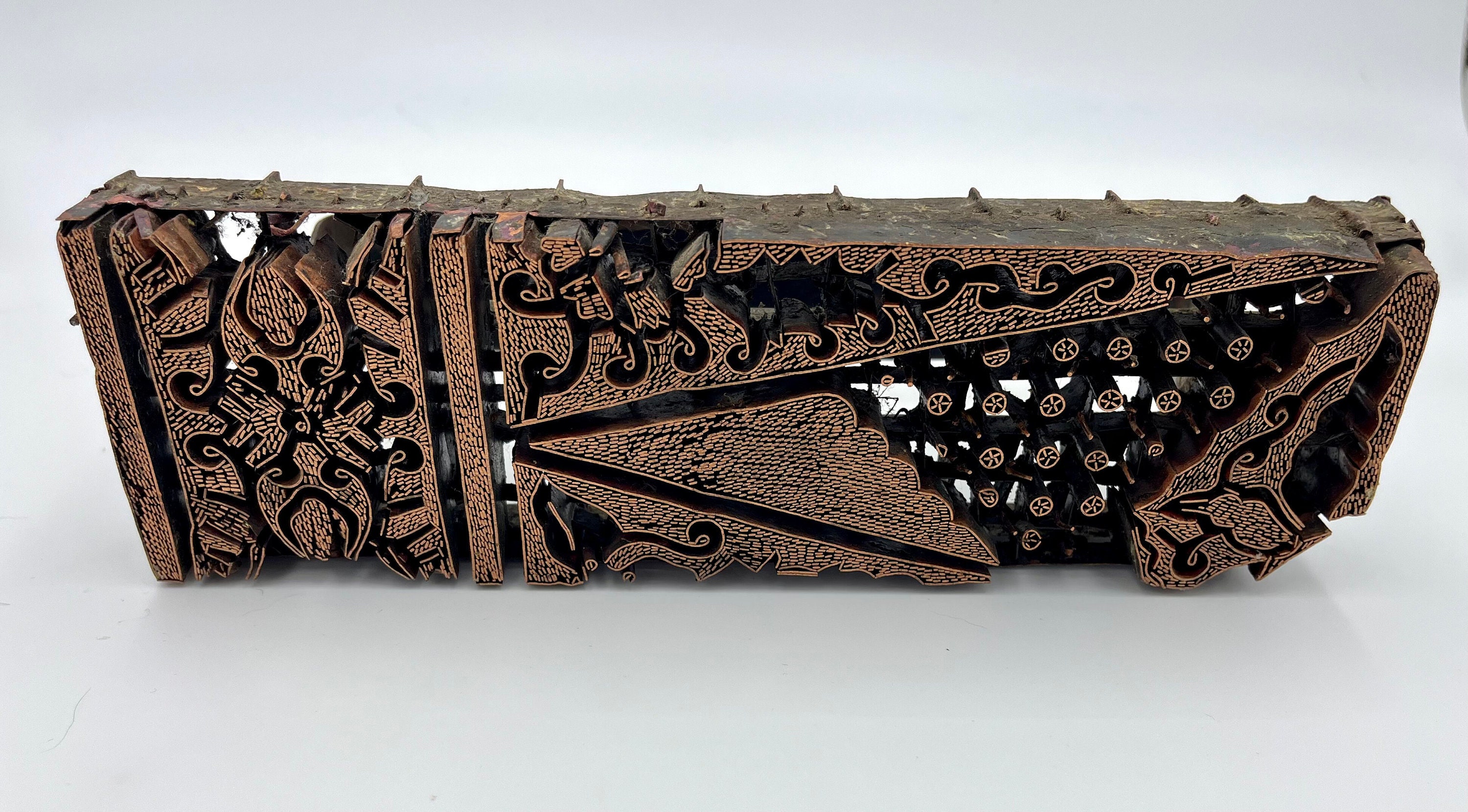Vintage Batik Copper Fabric Stamp / Print Ink Block - Etsy