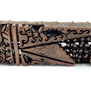 Vintage Batik Copper Fabric Stamp / Print Ink Block - Etsy