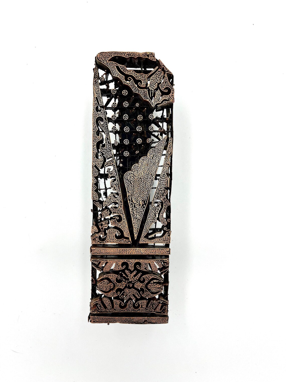 Vintage Batik Copper Fabric Stamp / Print Ink Block - Etsy