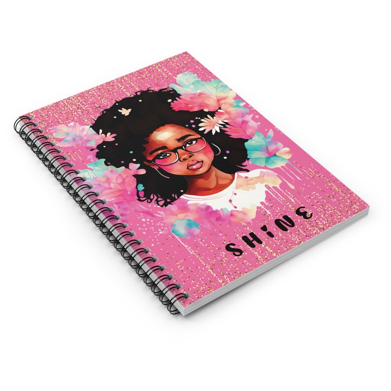 Shine Bright Spiral Notebook Tween Girls Gift Sketchbook Girls Notebook ...