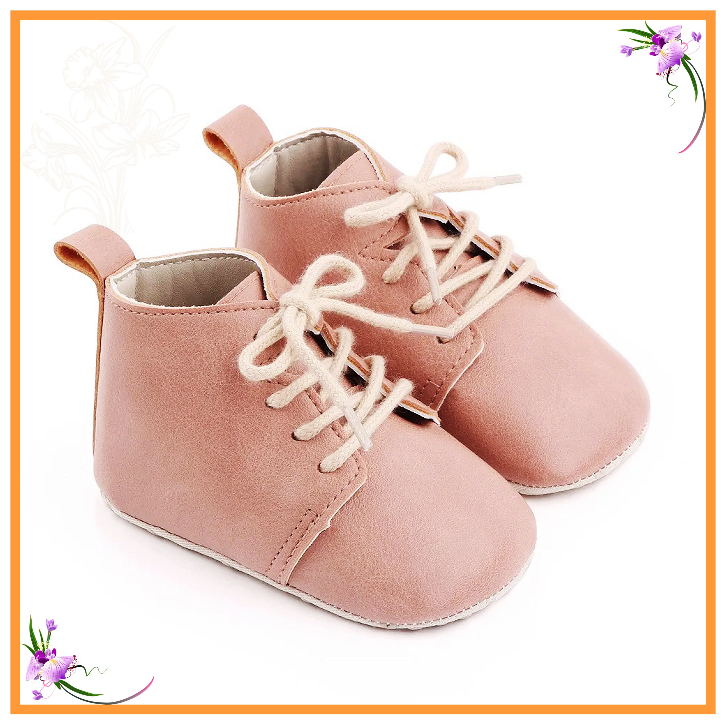 Leather Baby Boots, Leather Baby Shoes, Crawling Boots, First Baby ...