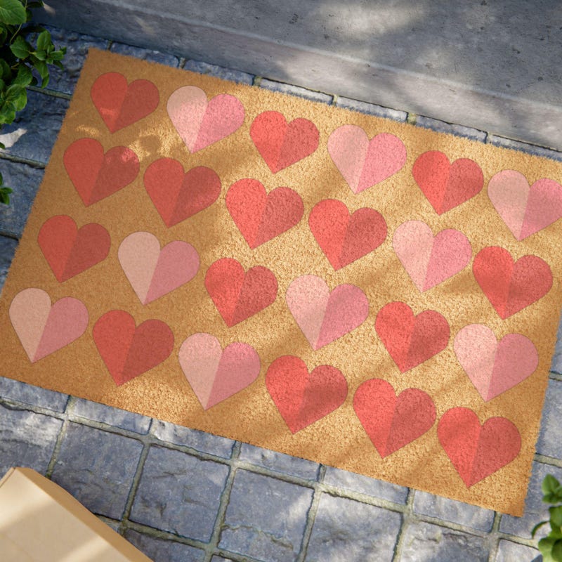 Heart Doormat - Etsy