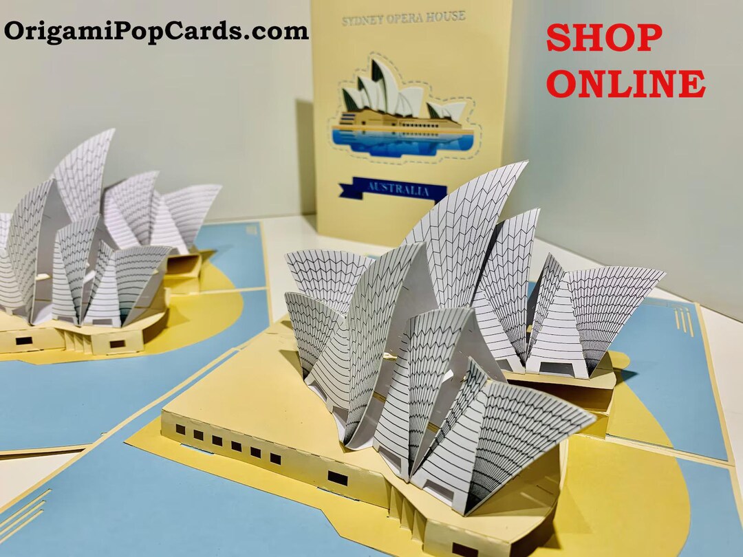 Stunning Sydney Opera House Australia Card Created by Origami Pop Cards ...