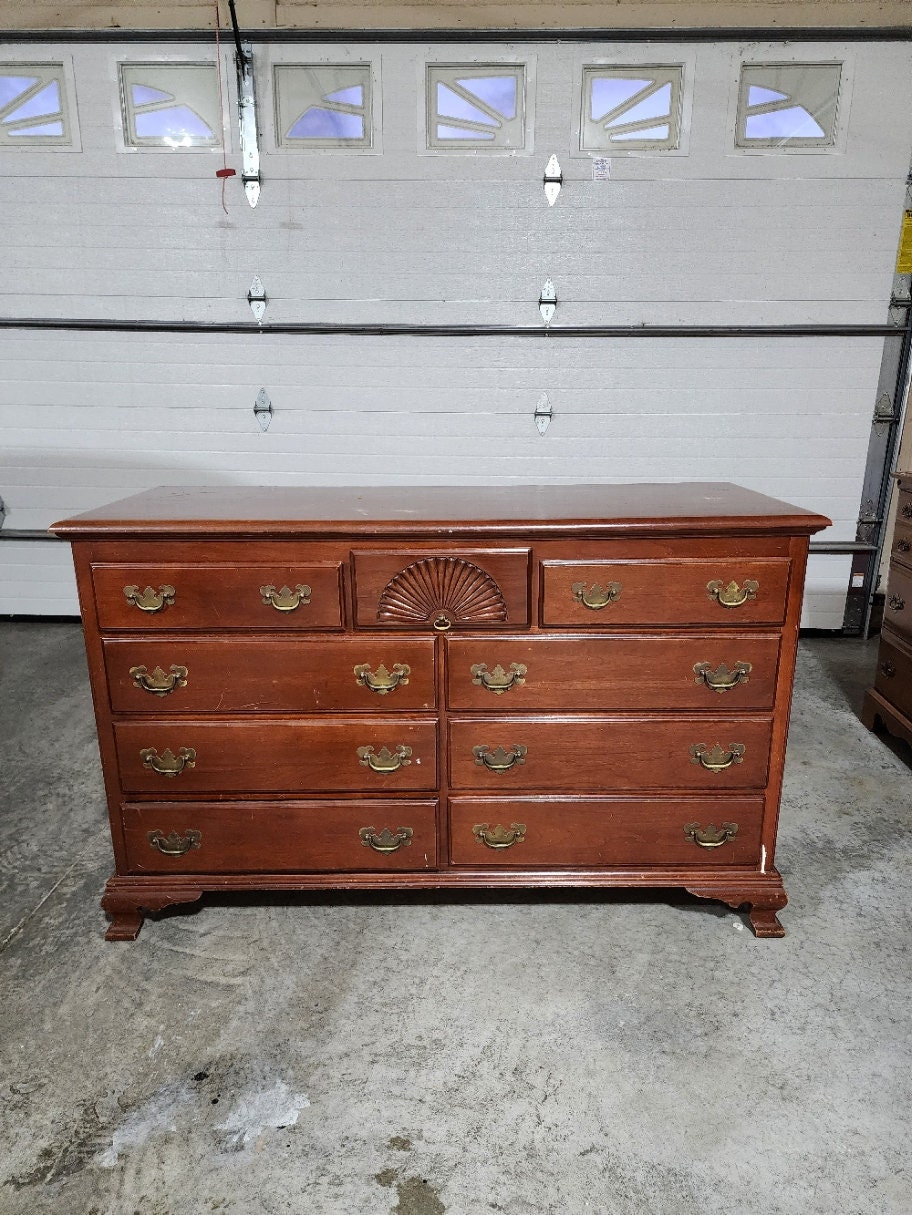 Refinished Kling 9 Drawer Dresser - Etsy