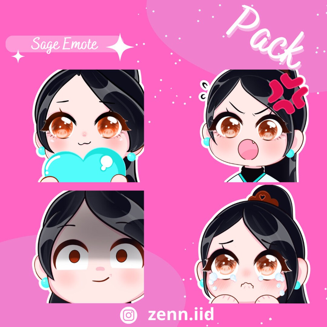 Valorant Sage Emote Pack 1000x1000px Twitch/discord/streams - Etsy