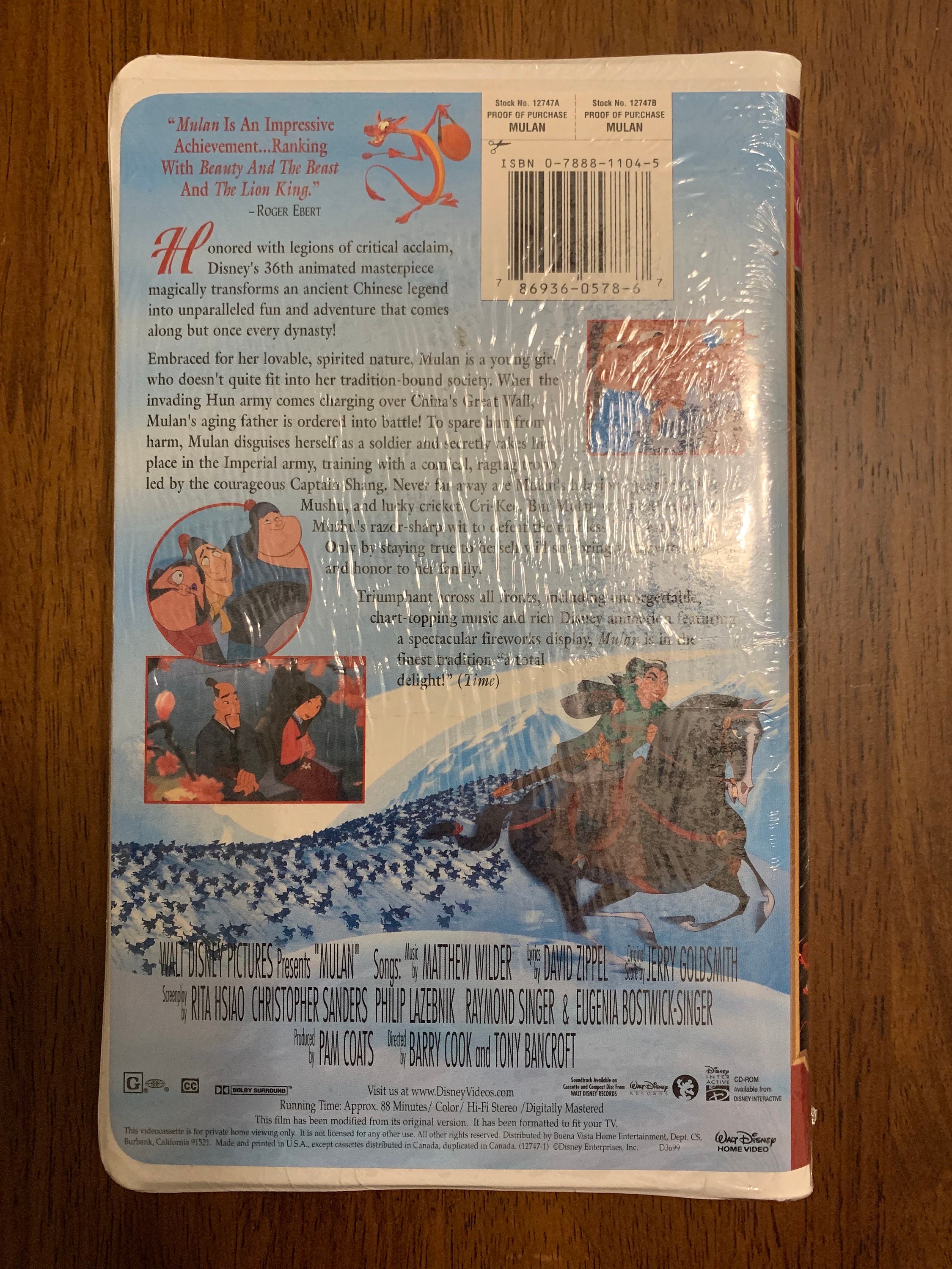 Mulan VHS 12747 - Masterpiece Collection (sealed) - Etsy UK