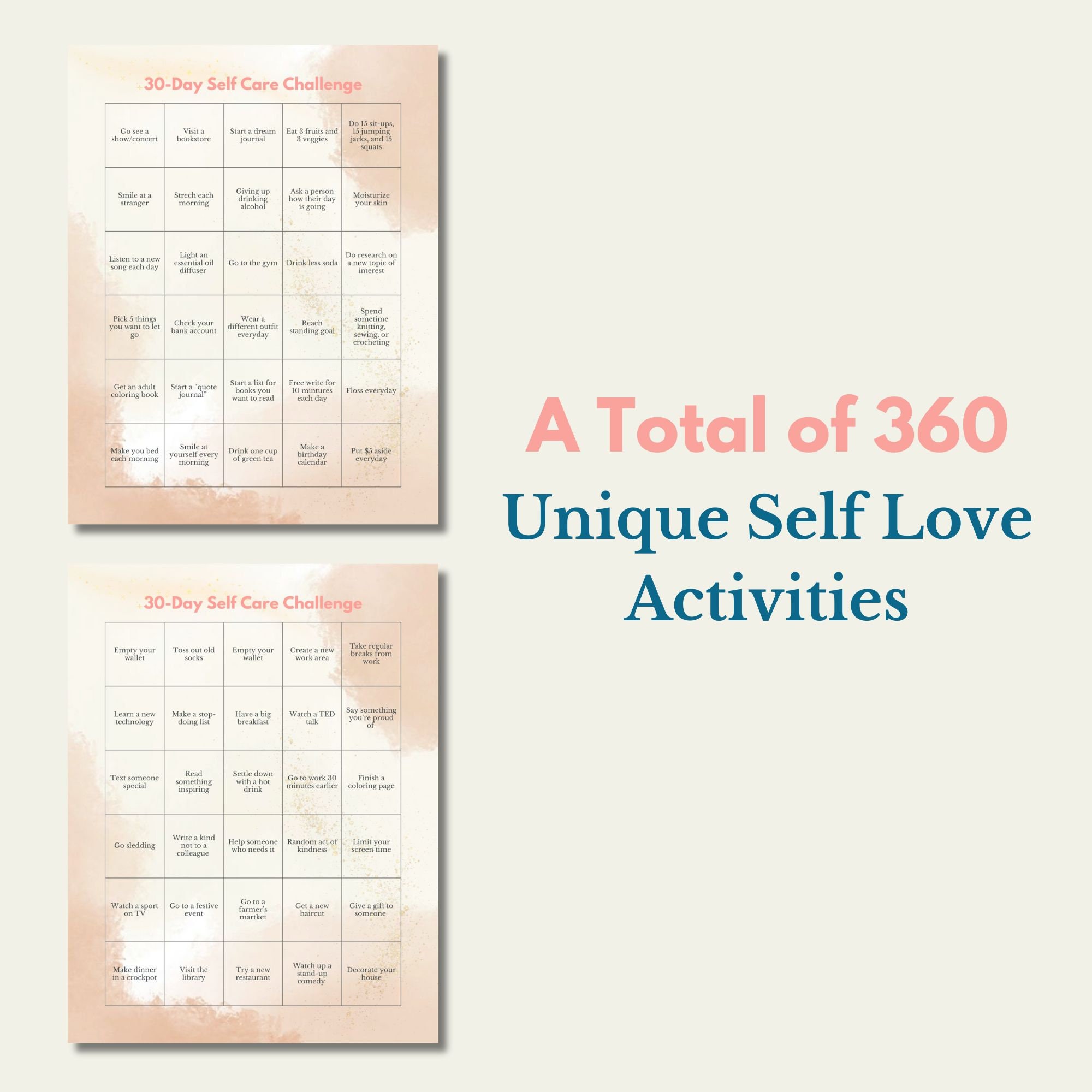 2024 Self-care Printable Self-love Planner Mental Health - Etsy