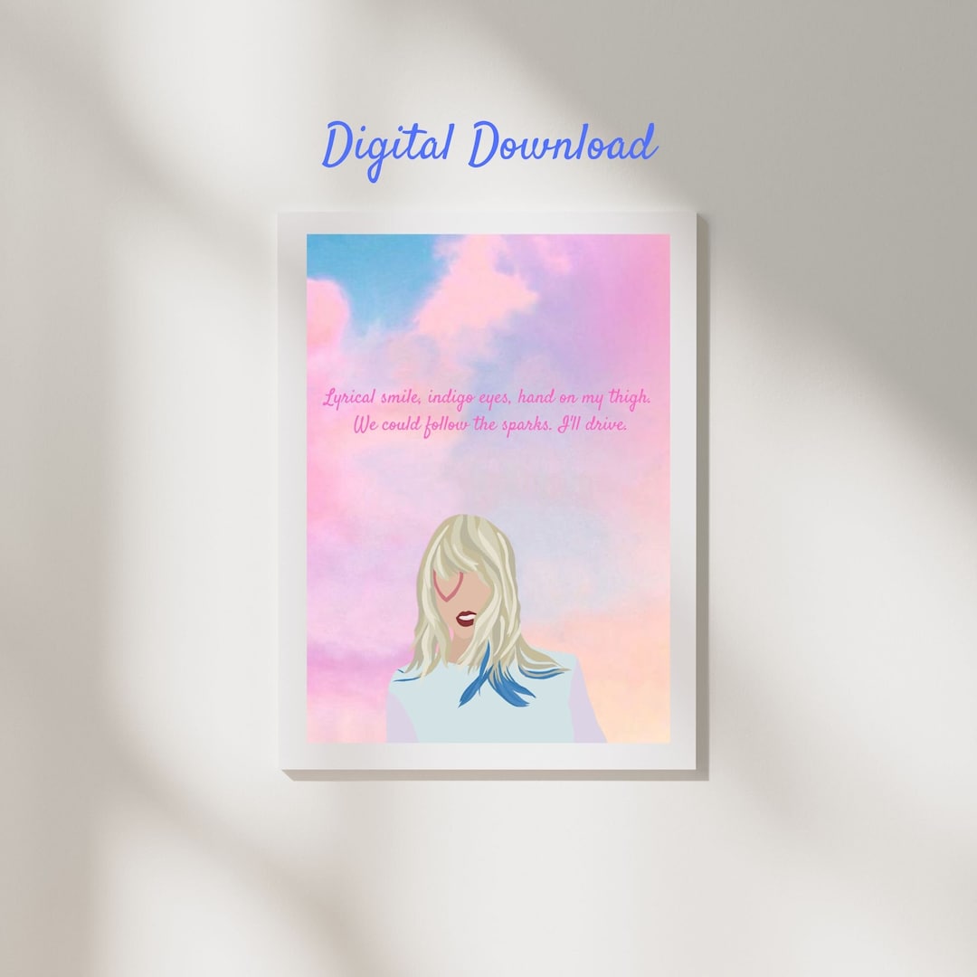 I Think He Knows Taylor Swift Lyric Wall Art Printable Taylor Swift ...