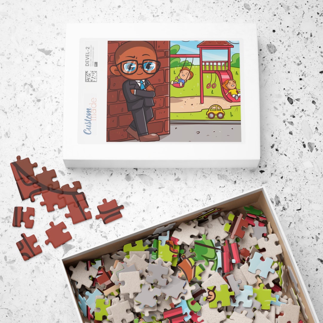 Little Notary Derrick Leaning on the Wall 500-piece Puzzle - Etsy