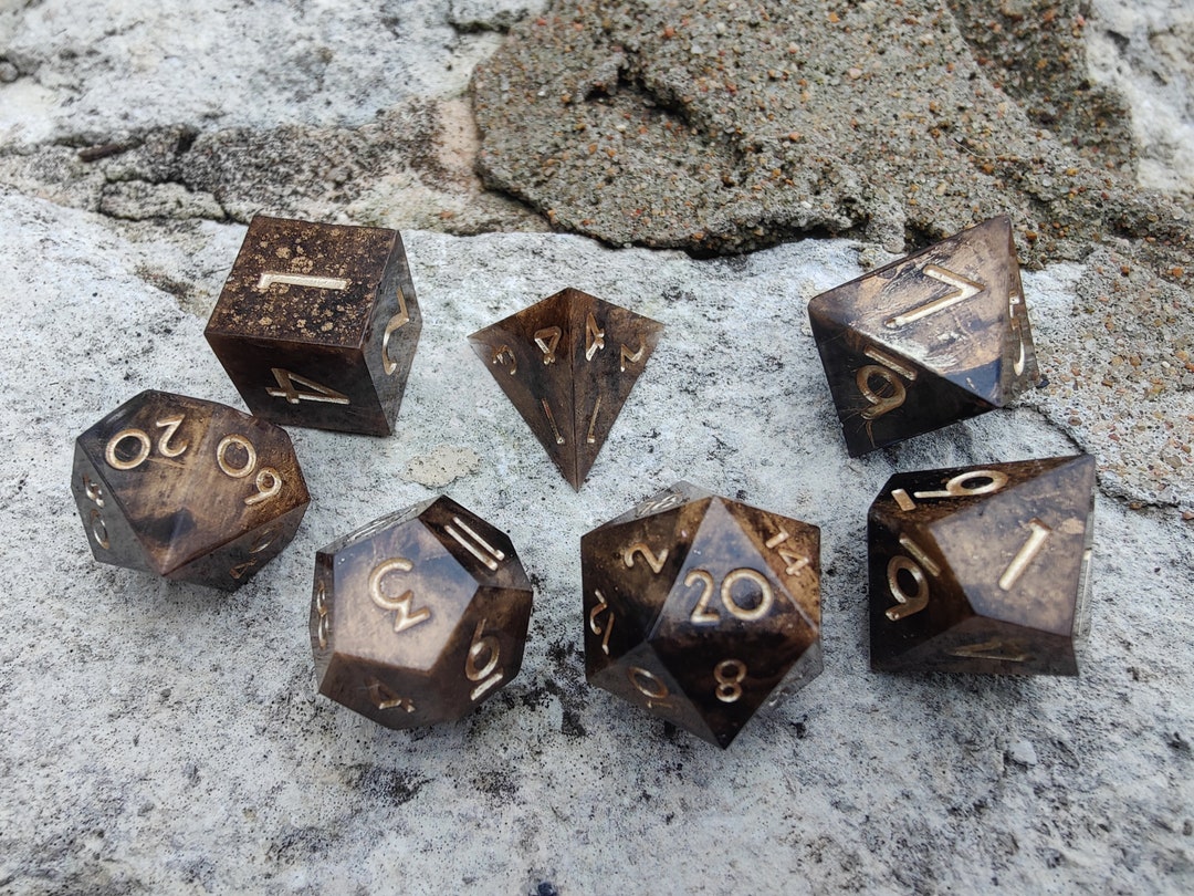 Bronze Shadow Dice - Etsy
