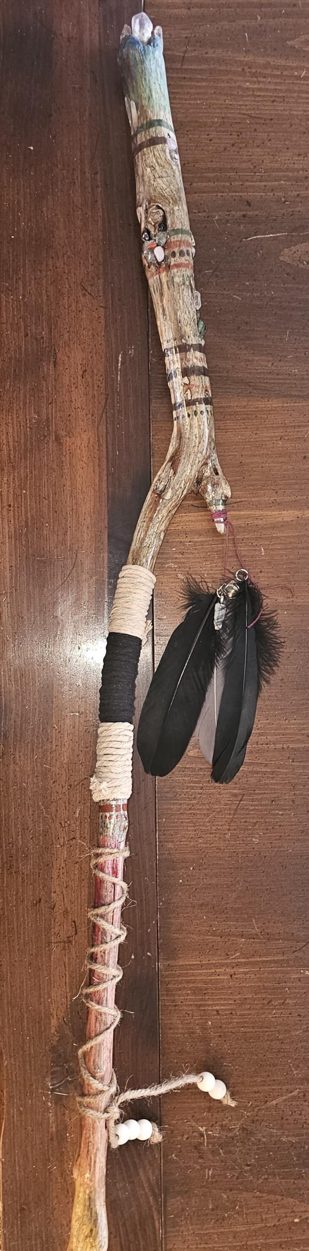 Amethyst Topped Shaman Stick - Etsy