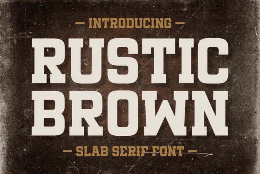Rustic Brown Font, Cursive Script Embroidery Font, Font Bundles, Cricut ...